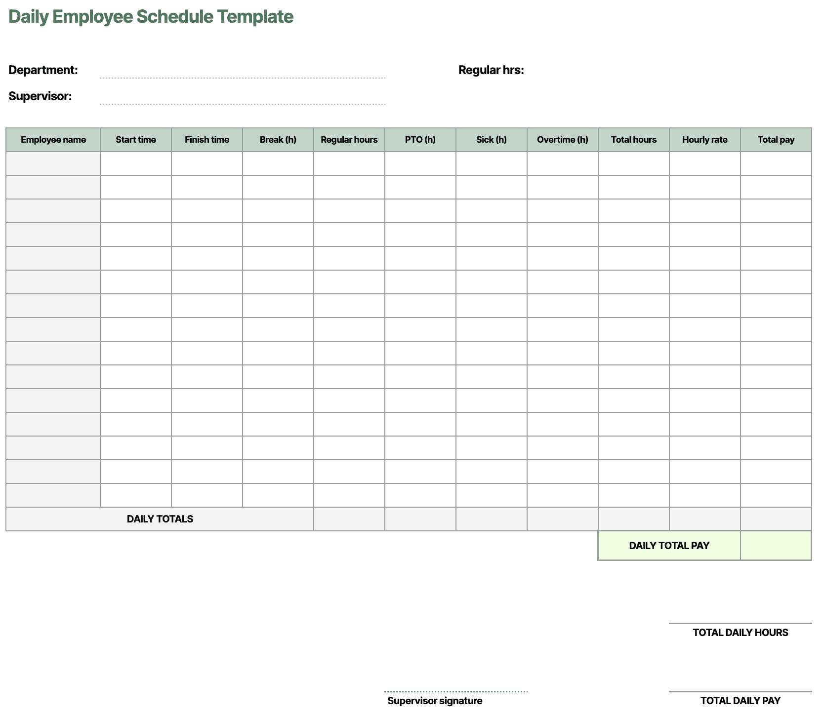 FREE Schedule Templates: Weekly, Daily, Monthly - EARLY